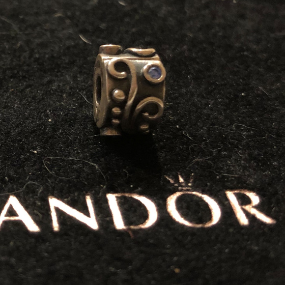 Pandora | Jewelry | Pandora Tendril Blue Cz Clip Charm | Poshmark